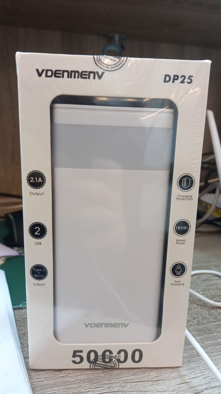 POWER BANK 50000 MAH VDENMENV PD25 – Classic Phones