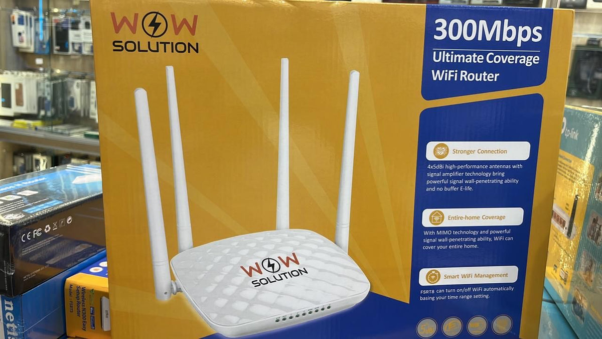 ROUTER WOW SOLUTIONS 4 ANTENNA 300 MBS WIRELESS – Classic Phones